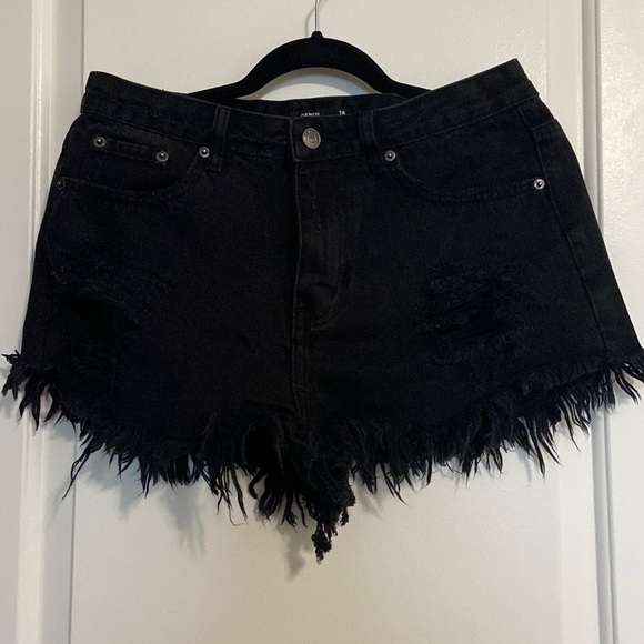 Glassons | Shorts | Glassons Ripped Denim Shorts Black | Poshmark